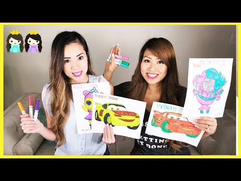 3 Marker Challenge with Princess Squad!