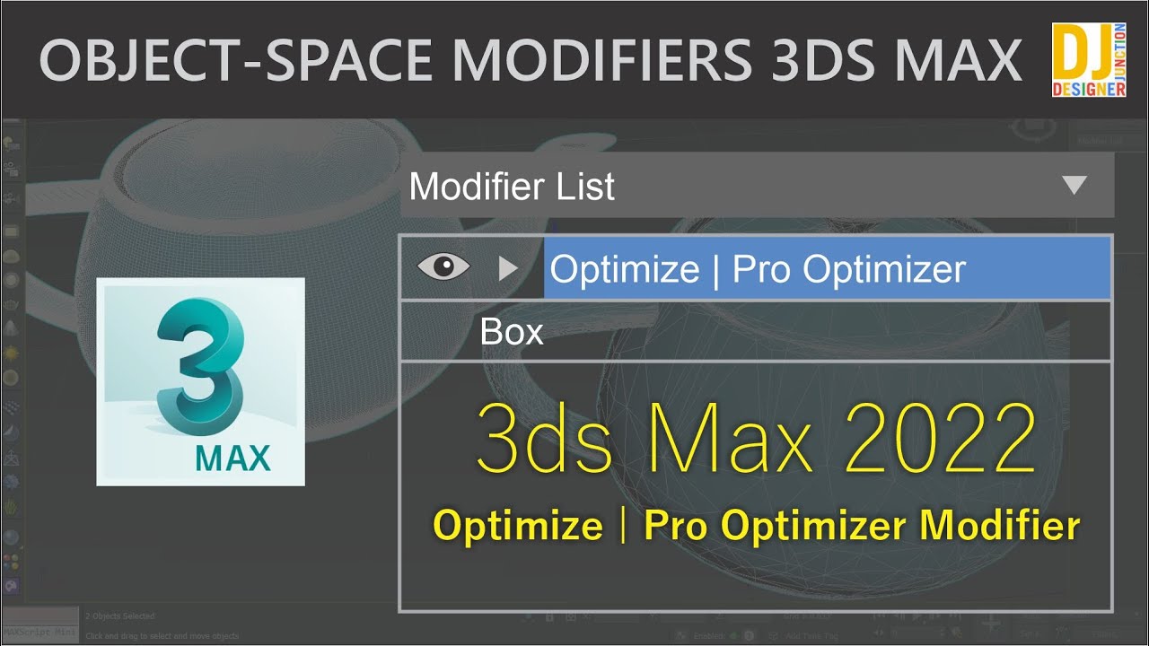 Optimize Modifier | Pro Optimizer Modifier 3ds Max 2022 || Tips and Tricks in Hindi / Urdu - YouTube