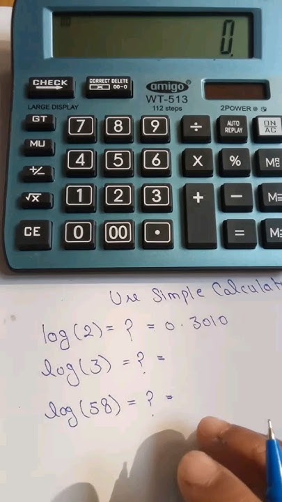 How to find log value by simple calculator #physics #statistics #education #topperstudytips ...
