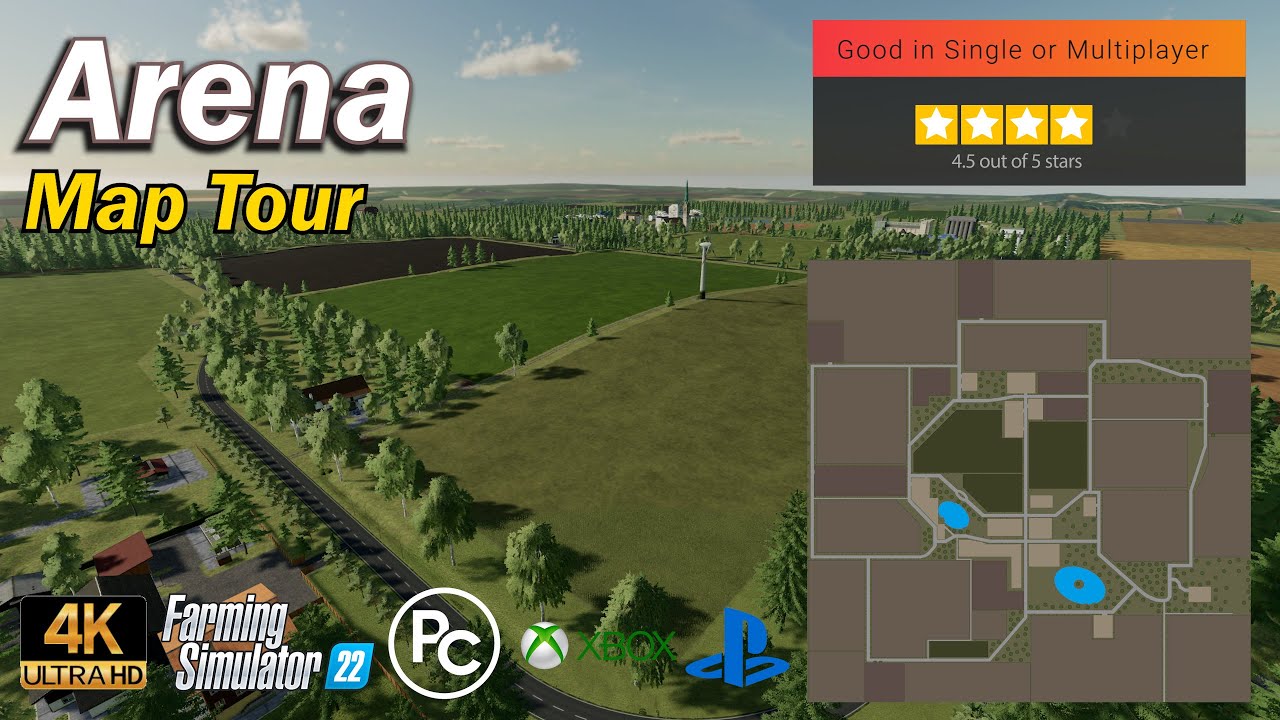 Arena | Map Review | Farming Simulator 22 - YouTube