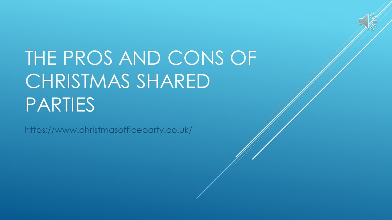The Pros and Cons of Christmas Shared Parties - YouTube