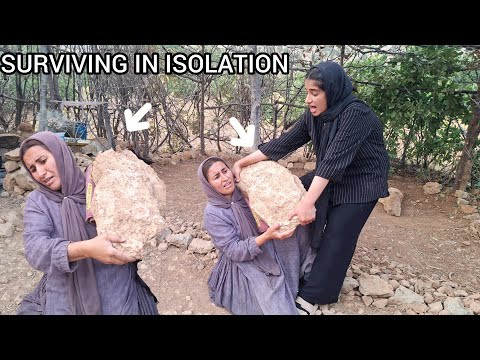 Zagros Dağları'nda tek başlarına hayatta kalma mücadelesi veren anne ve kızı