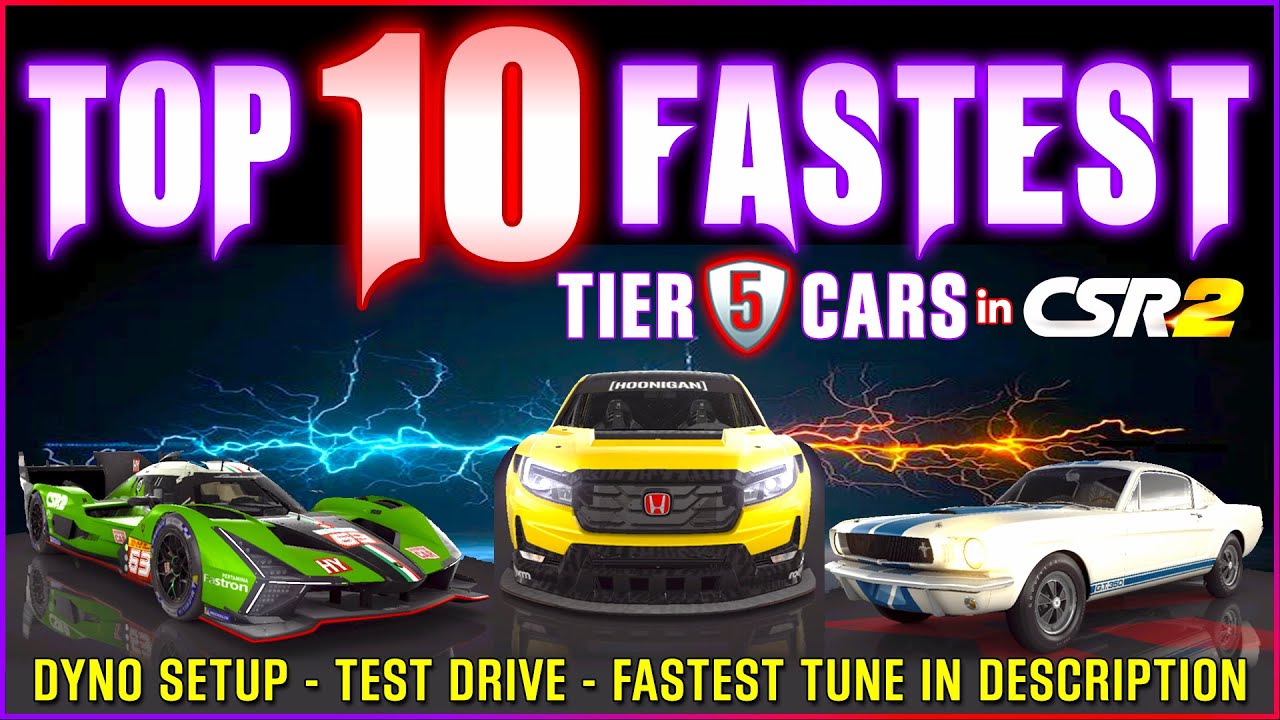 CSR2 | TOP 10 FASTEST CARS | JUNE 2025 - YouTube