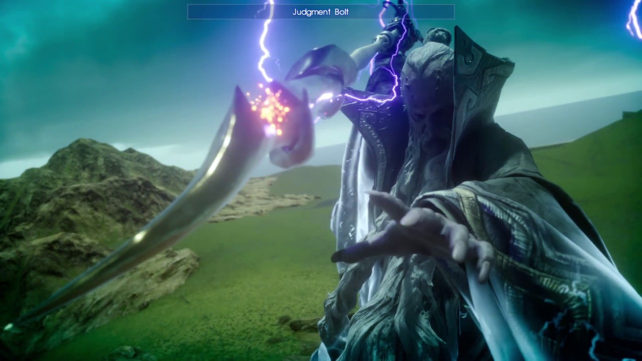 FINAL FANTASY XV Lightning God Summon - YouTube