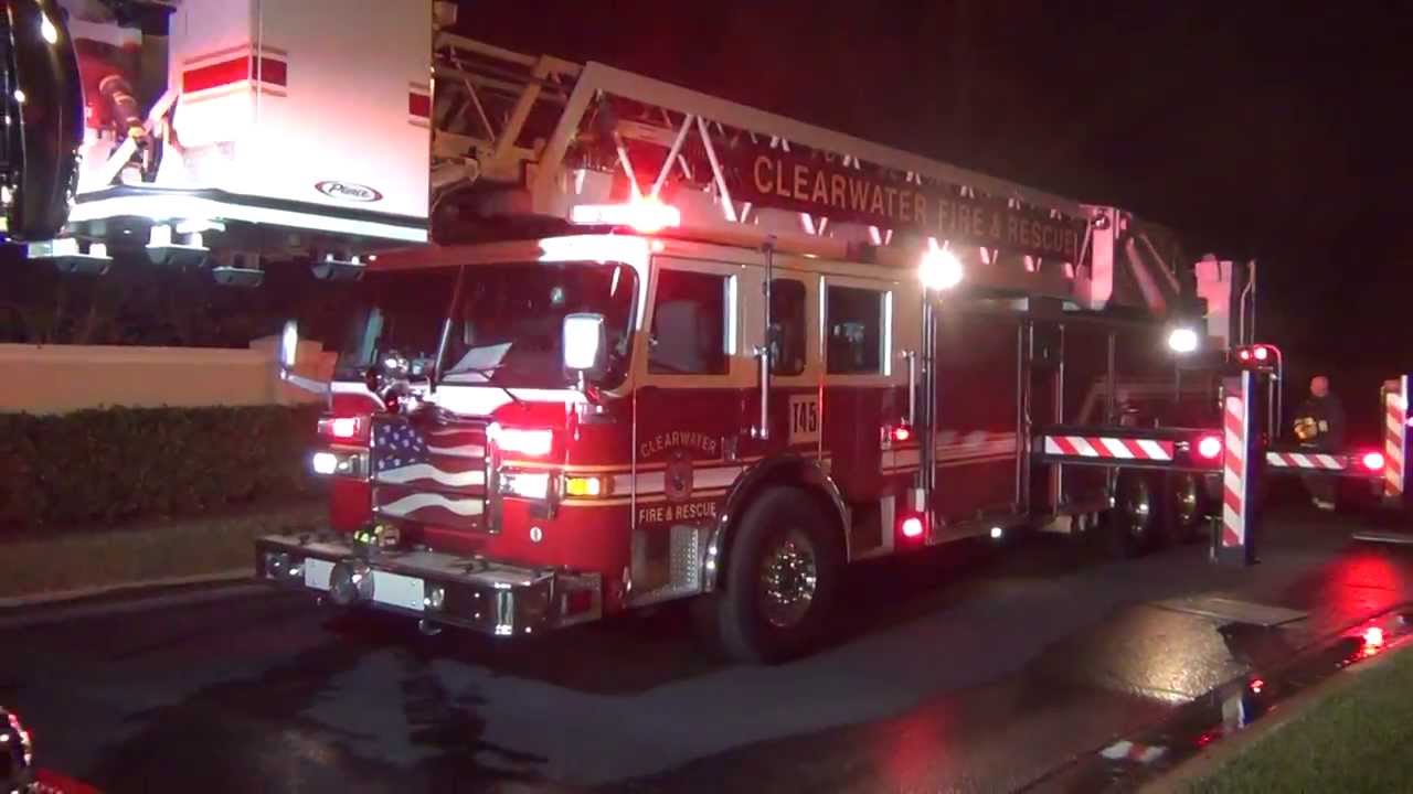 Clearwater Fire Rescue Truck 45 - YouTube