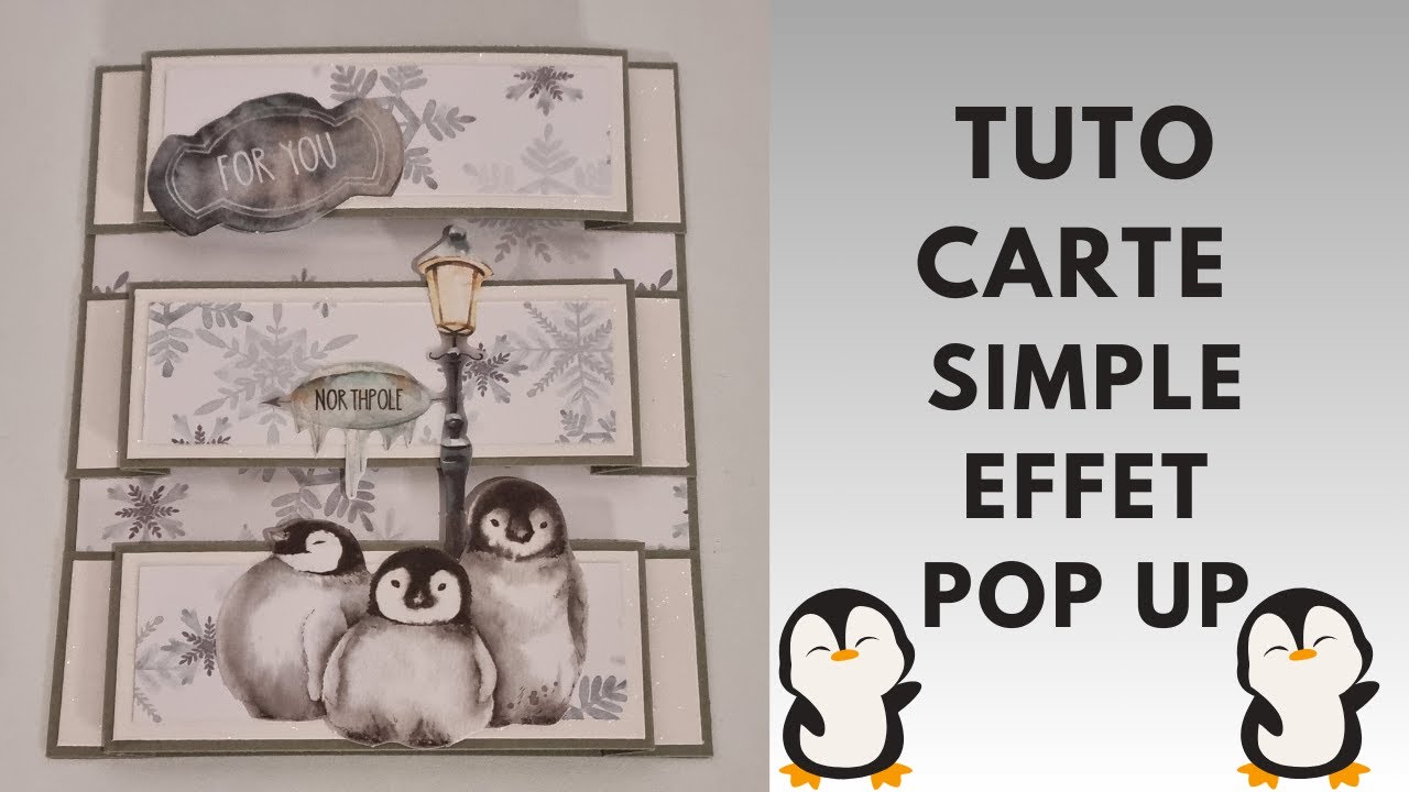 Tuto carte simple effet pop up ⛄️🎄 - YouTube
