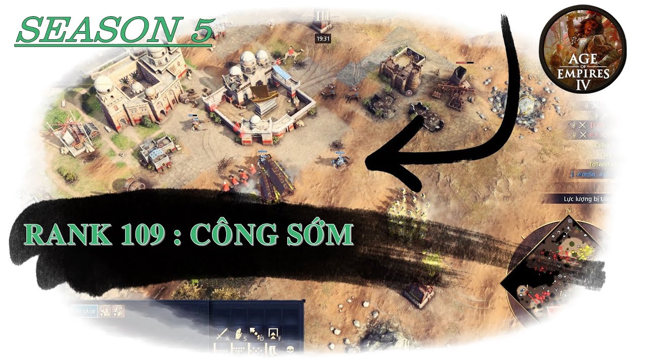 RANK : CHAP 109 : CÔNG SỚM | Age Of Empires Ⅳ AOE4 | BUILD Mali 4 BUILD ...