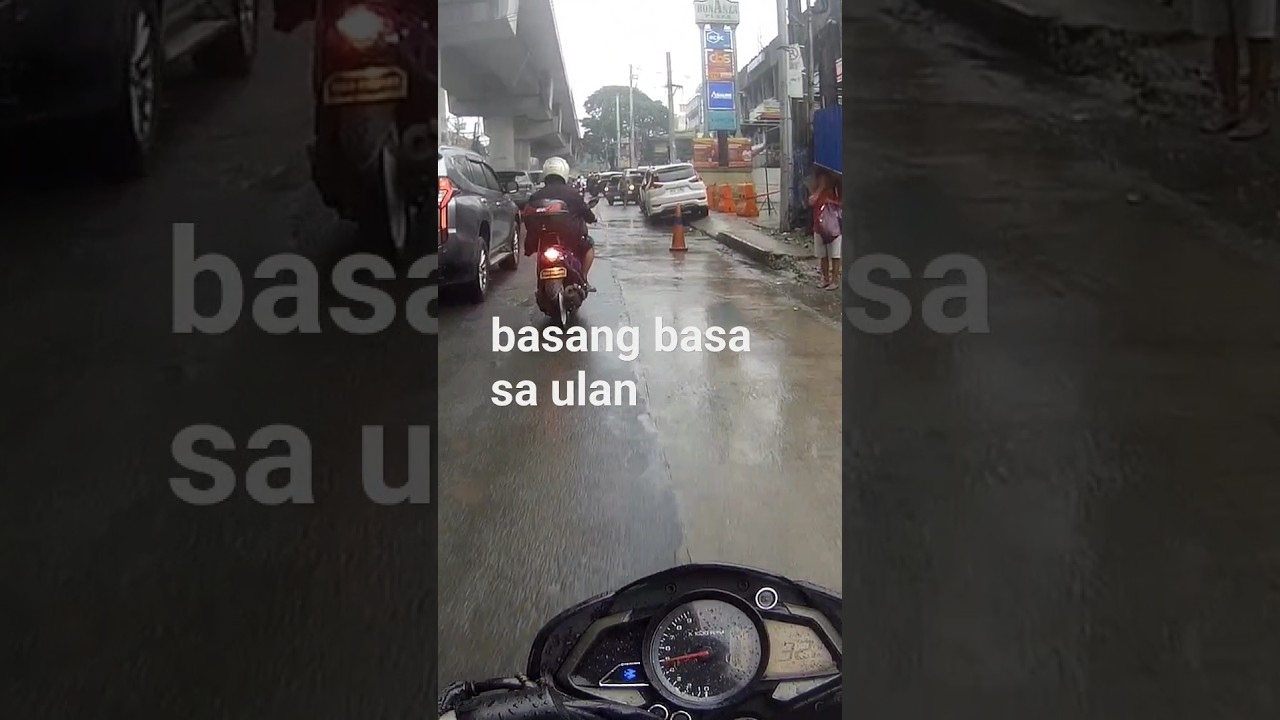 MALAKAS NA ULAN BASA AT MADULAS NA KALSADA TRAFFIC BAKU BAKONG KALSADA ...