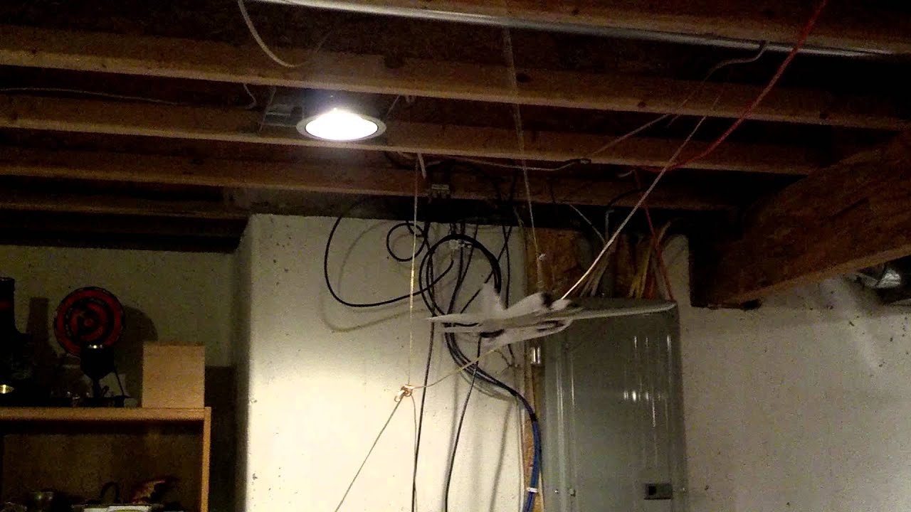 Flying Micro plane on string - YouTube