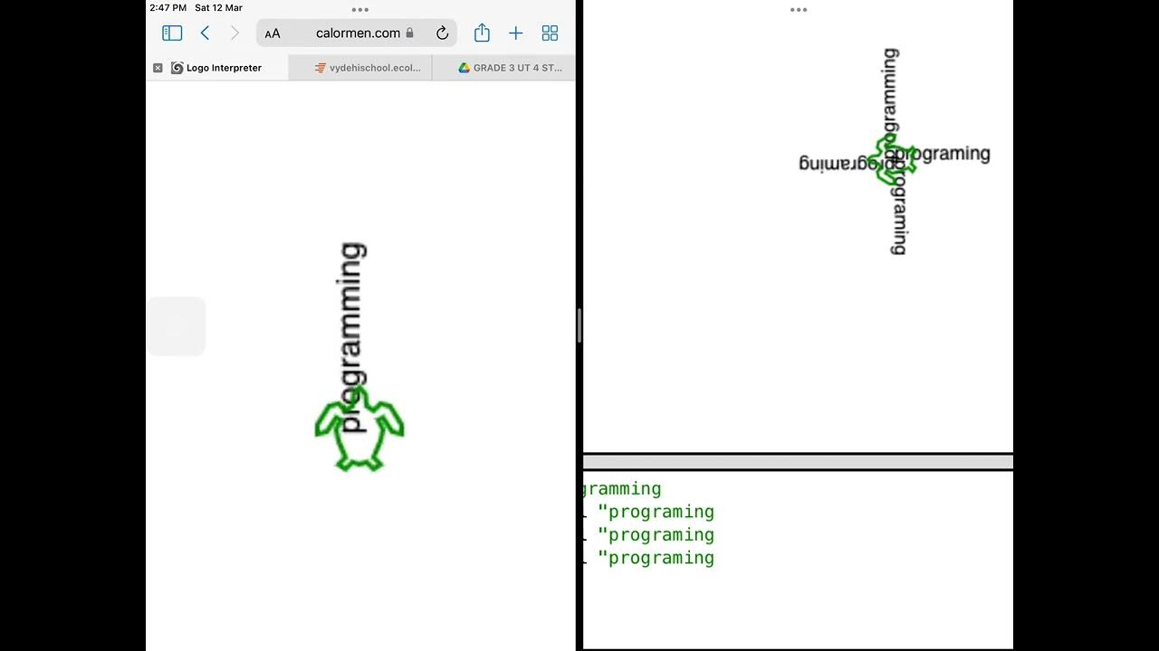 How to do an easy label command in logo interpreter - YouTube