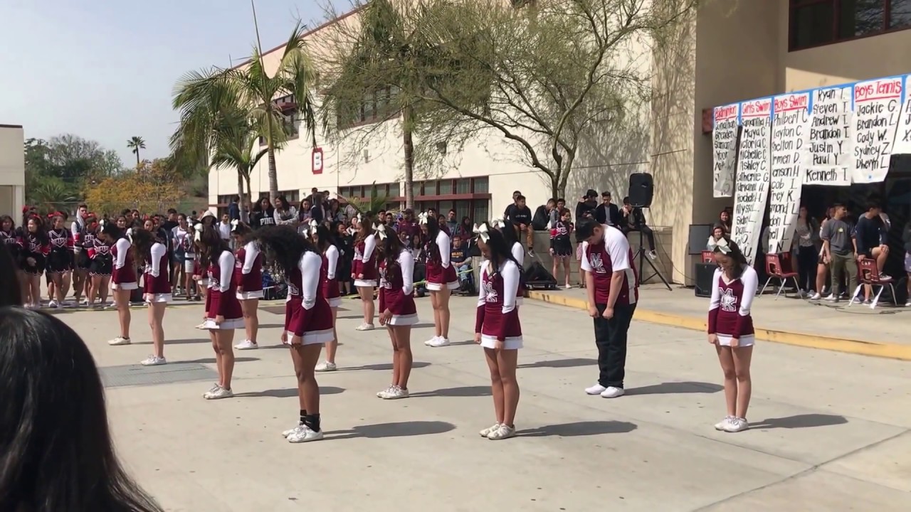 MKHS Cheer Spring Sports Rally 2018 - YouTube