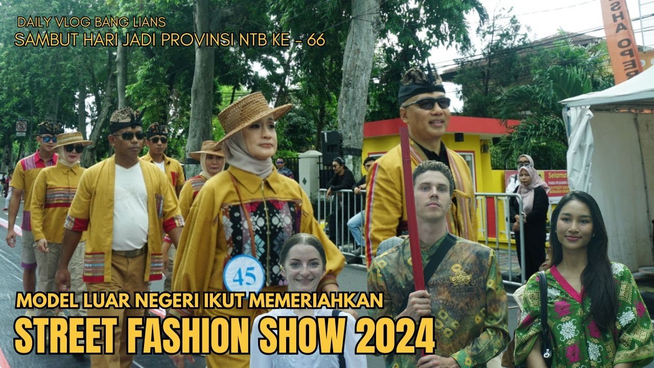 MODEL LUAR NEGERI IKUTI STREET FASHION SHOW @banglians - YouTube