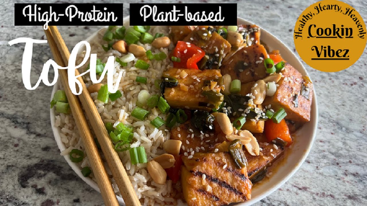 TOFU WITH BROWN RICE | How to Cook Tofu | Vegan | Plant-Based - YouTube