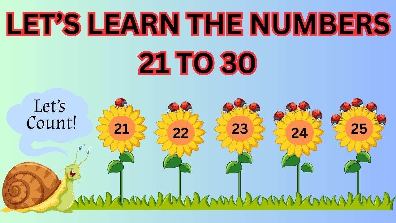 Number 21 to 30 | Number 21 to 30 spellings | Number 21 to 30 song ...