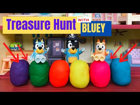 BLUEY & BINGO Surprise Egg TREASURE HUNT | Pretend Play with Bluey Toys ...