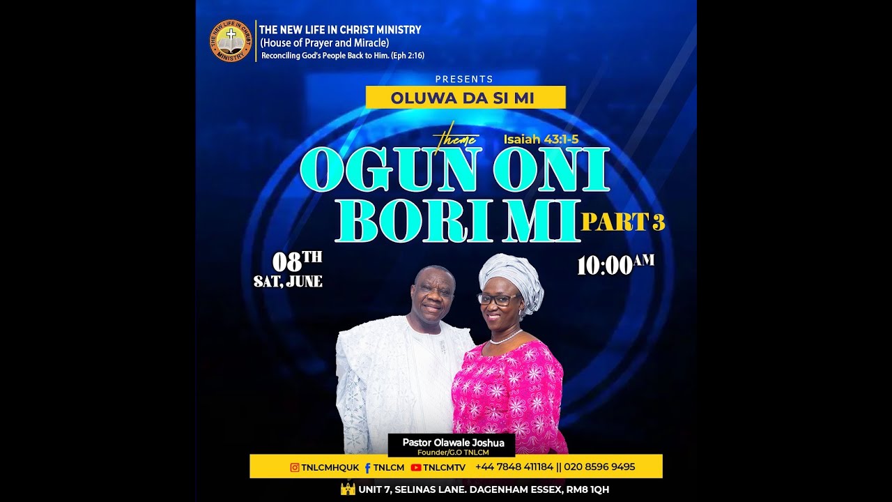 OLUWA DA SI MI SERVICE || SAT. 8TH JUNE 2024 - YouTube