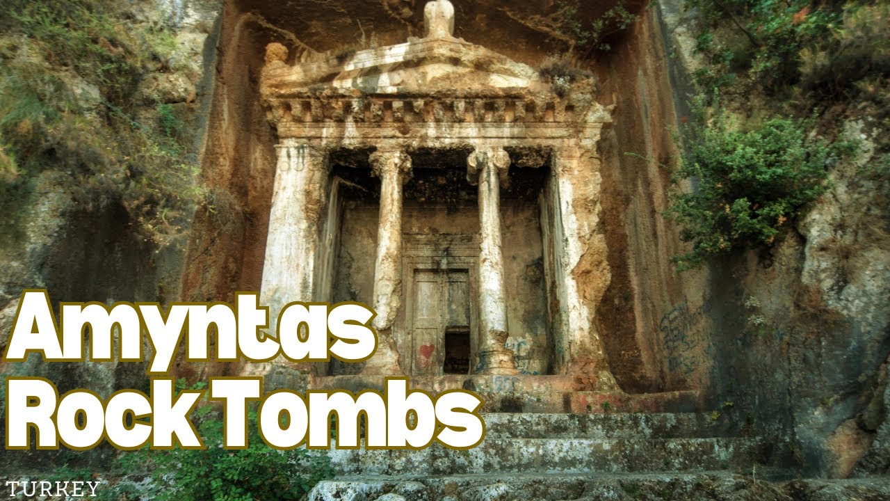 Exploring the Ancient Amyntas Rock Tombs in Turkey - YouTube