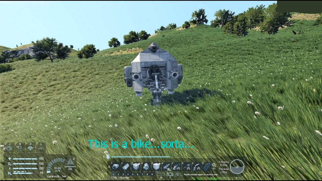 Making a hover bike sorta... [Space Engineers Episode 6] - YouTube