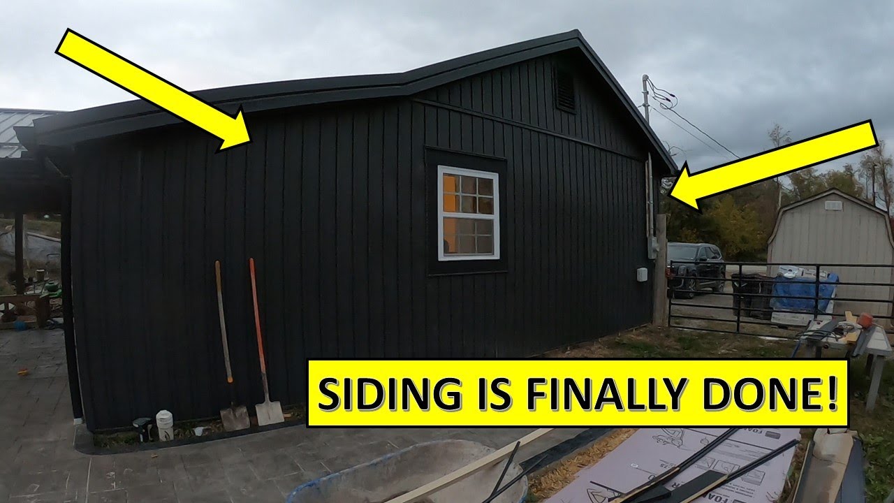 023 - Vinyl Siding our Block House (Part 6) - YouTube