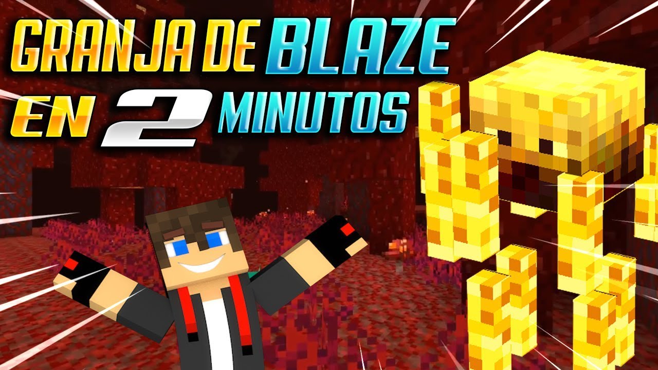 COMO HACER UNA GRANJA DE BLAZE EN 2 MINUTOS - MINECRAFT - BENRU10 - YouTube