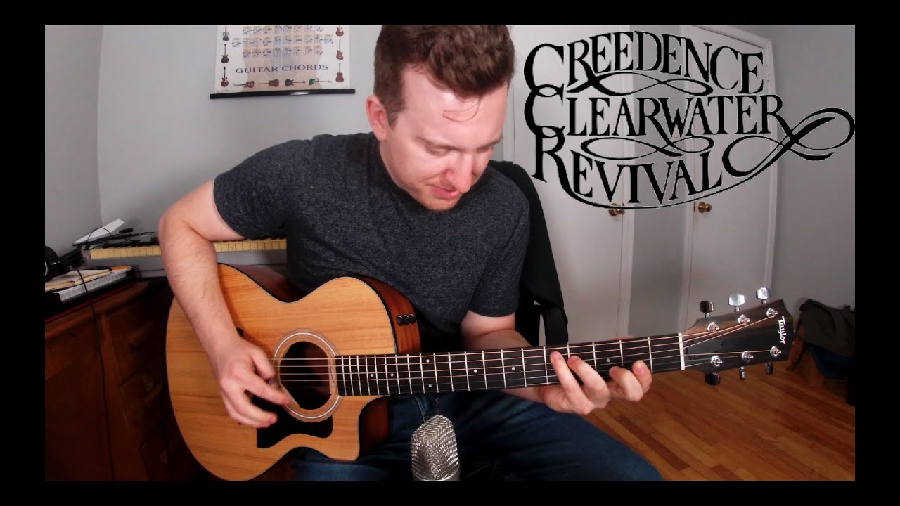 Bad Moon Rising (CCR) --- Fingerstyle Guitar Cover + Free Tabs {Jacob ...
