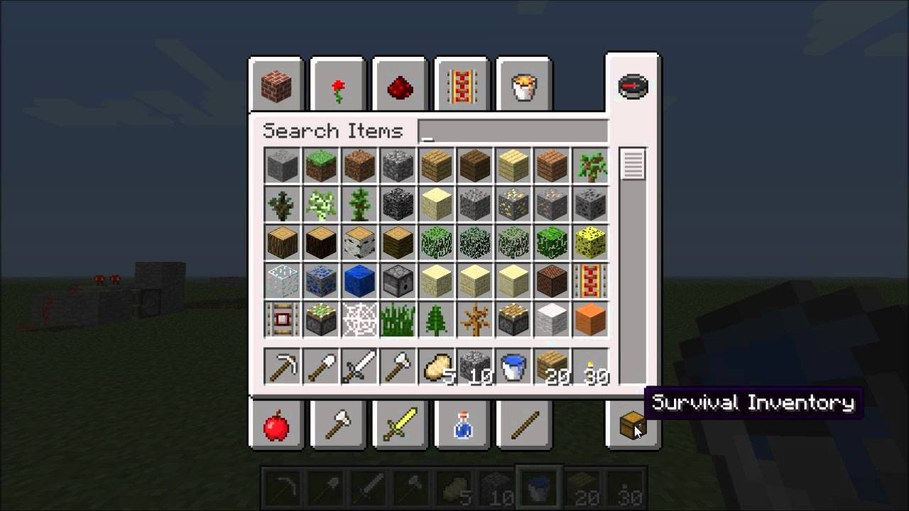 Minecraft: Inventář (Tutoriál) - YouTube