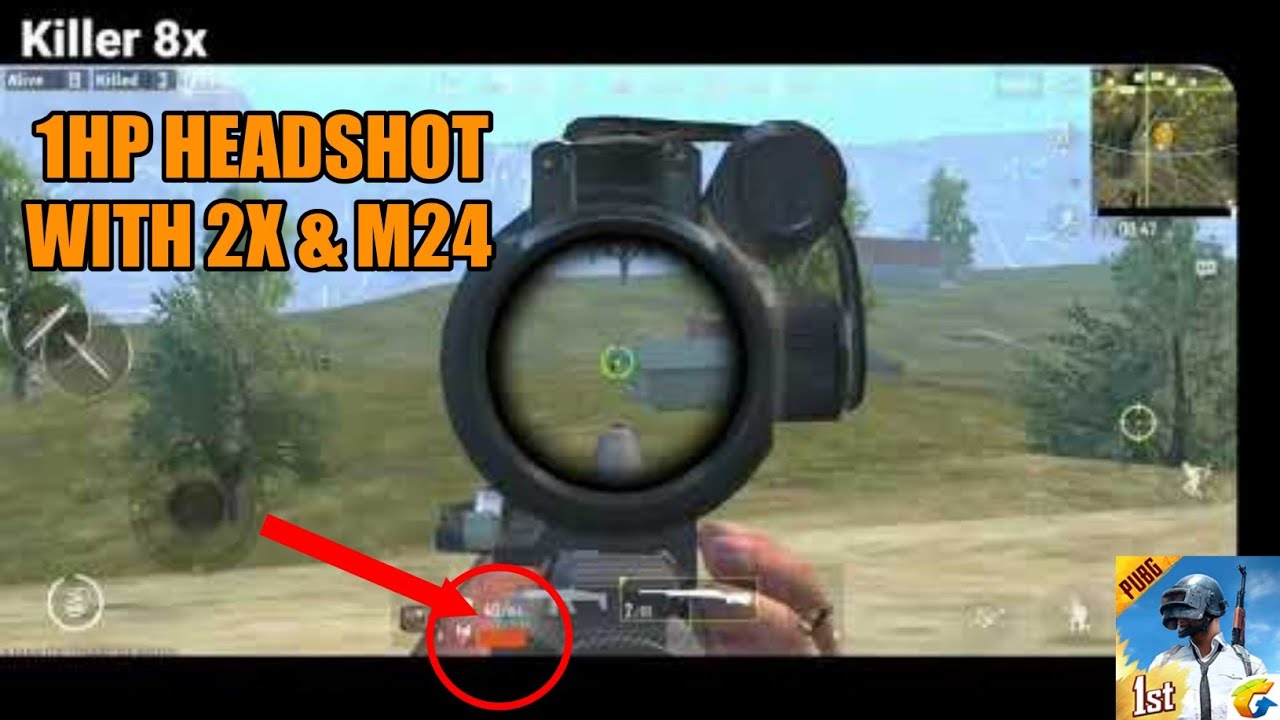 2x Scope Headshot with 1 Hp | M24 Headshot | PUBG MOBILE LITE GAMEPLAY ...