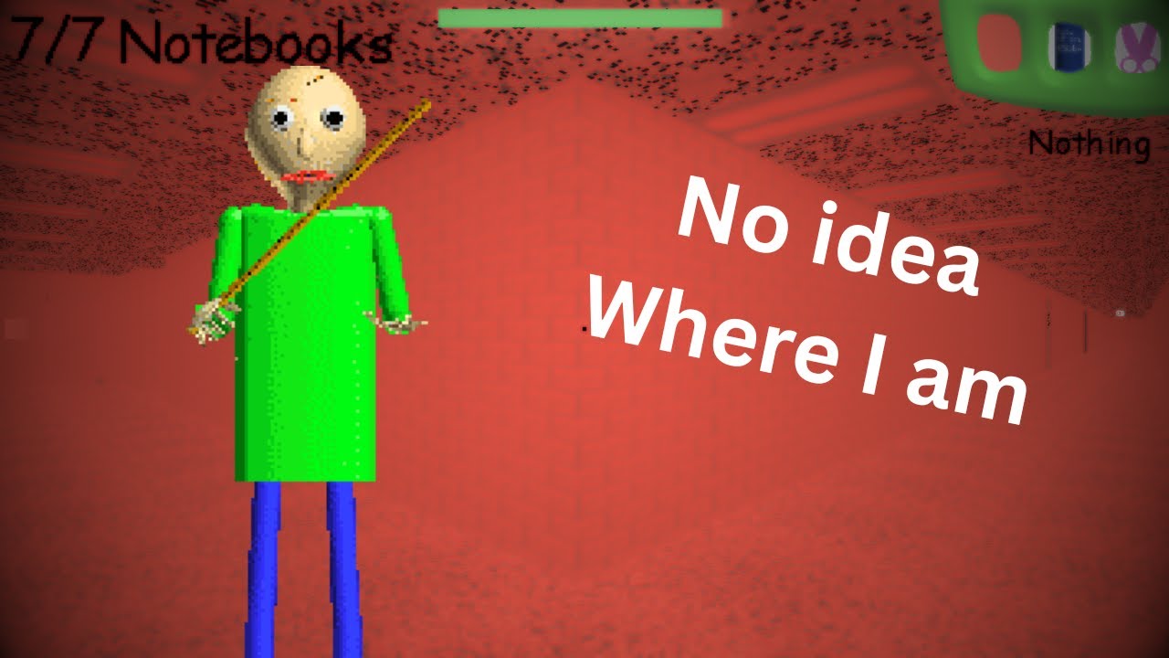 Trying to Beat Baldi's Basics BLINDFOLDED - YouTube