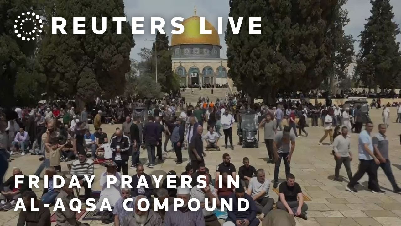 LIVE: Muslim worshippers hold Friday prayers in Al-Aqsa compound - YouTube
