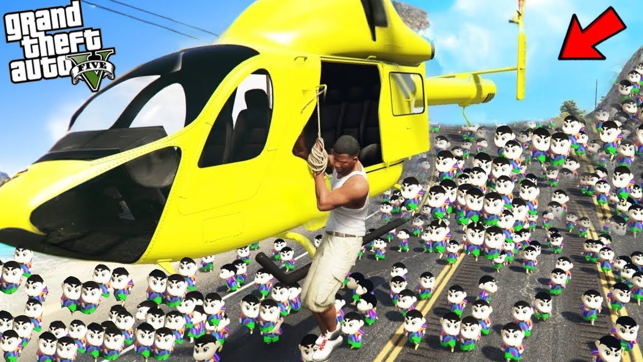 1000 SHINCHAN ATTACKING FRANKLIN IN GTA 5 (GTA 5 MODS) - YouTube