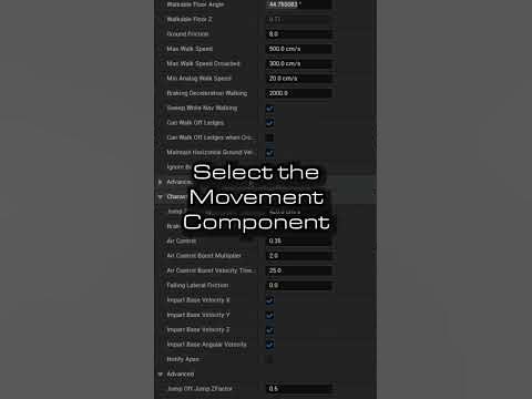 Unreal Engine Tip #6: How to make your character jump higher #gamedev #ue5 #unrealengine - YouTube