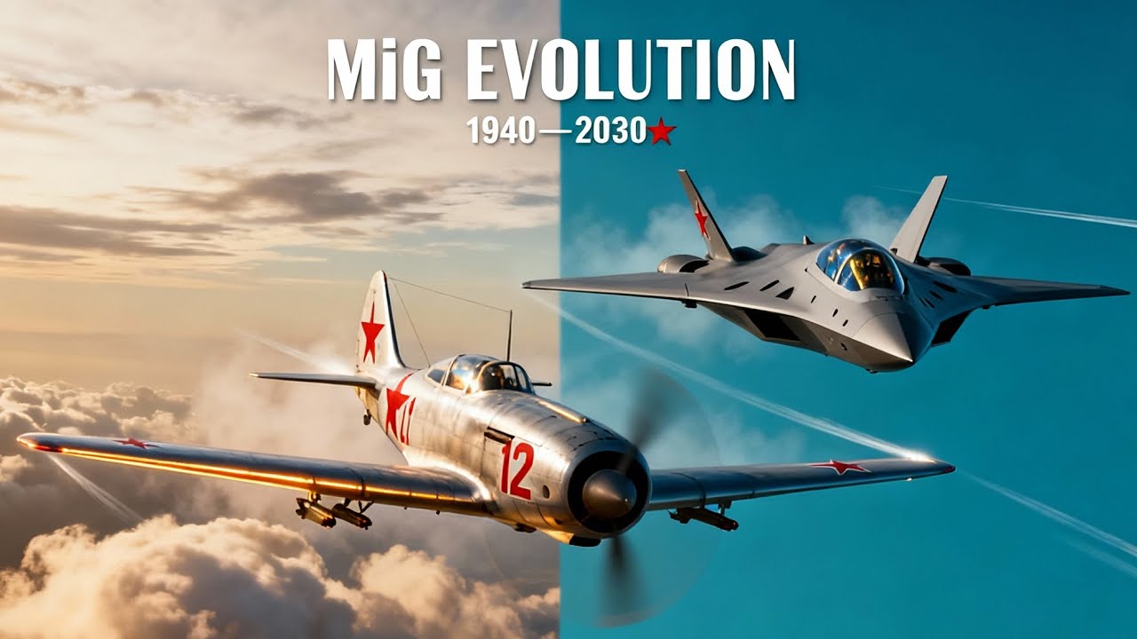 Evolution of MiG Fighters – From MiG-1 (1940) to MiG-41 (2030) - YouTube