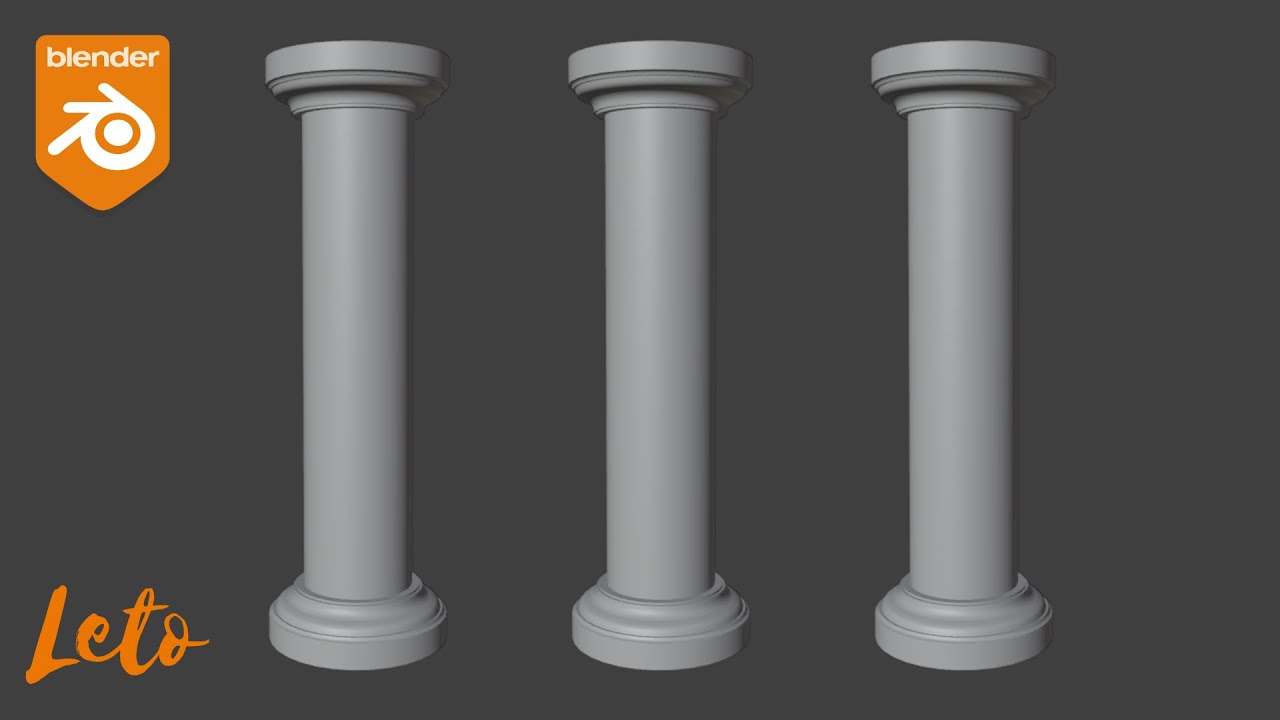 How to Create a Column in Blender | Tutorial - YouTube