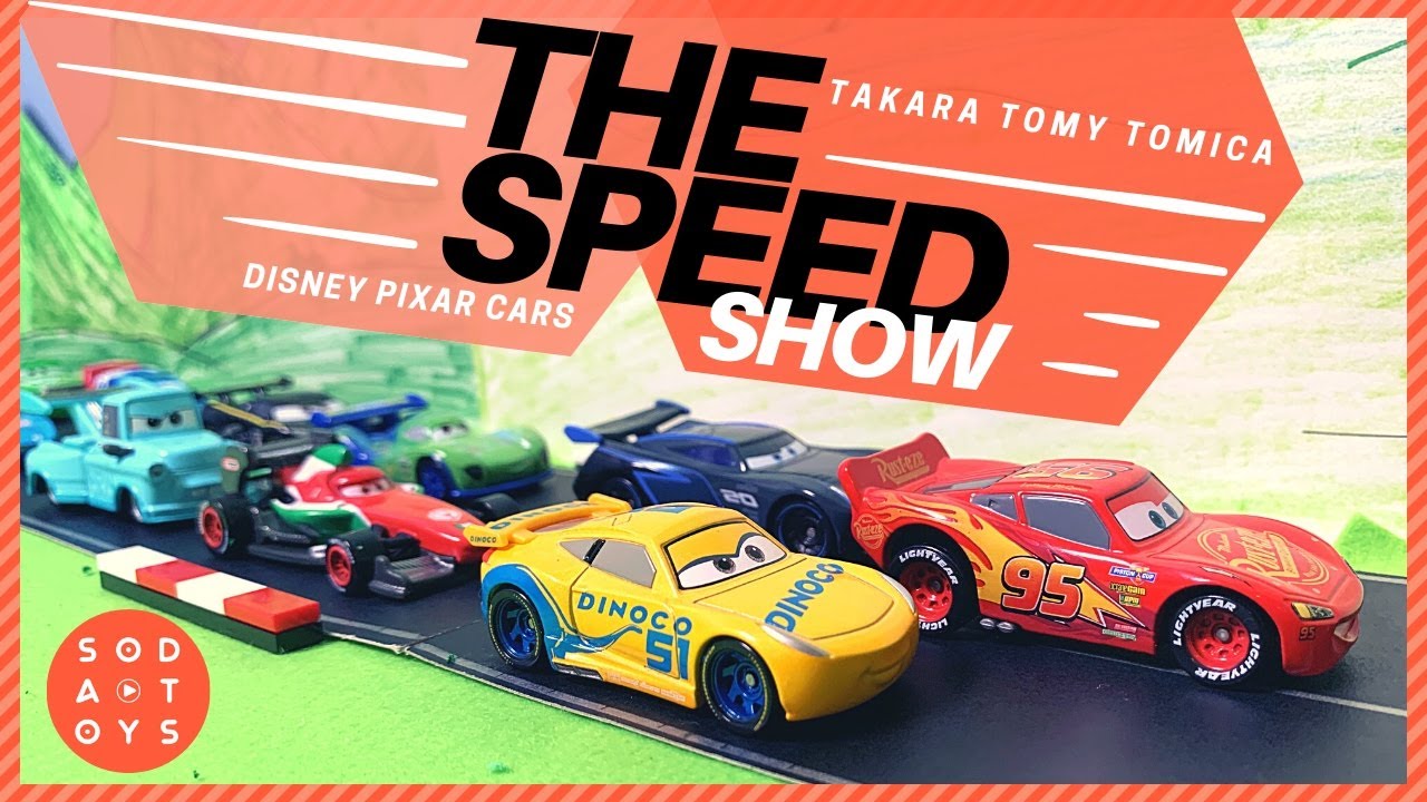 Disney cars stop motion unbox & showcase | Change, race and drift in ...