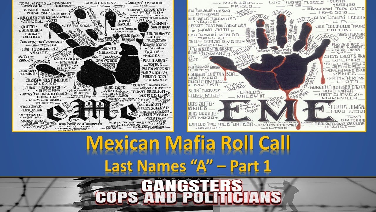 Mexican Mafia Roll Call - Last Name A - Part 1 - YouTube