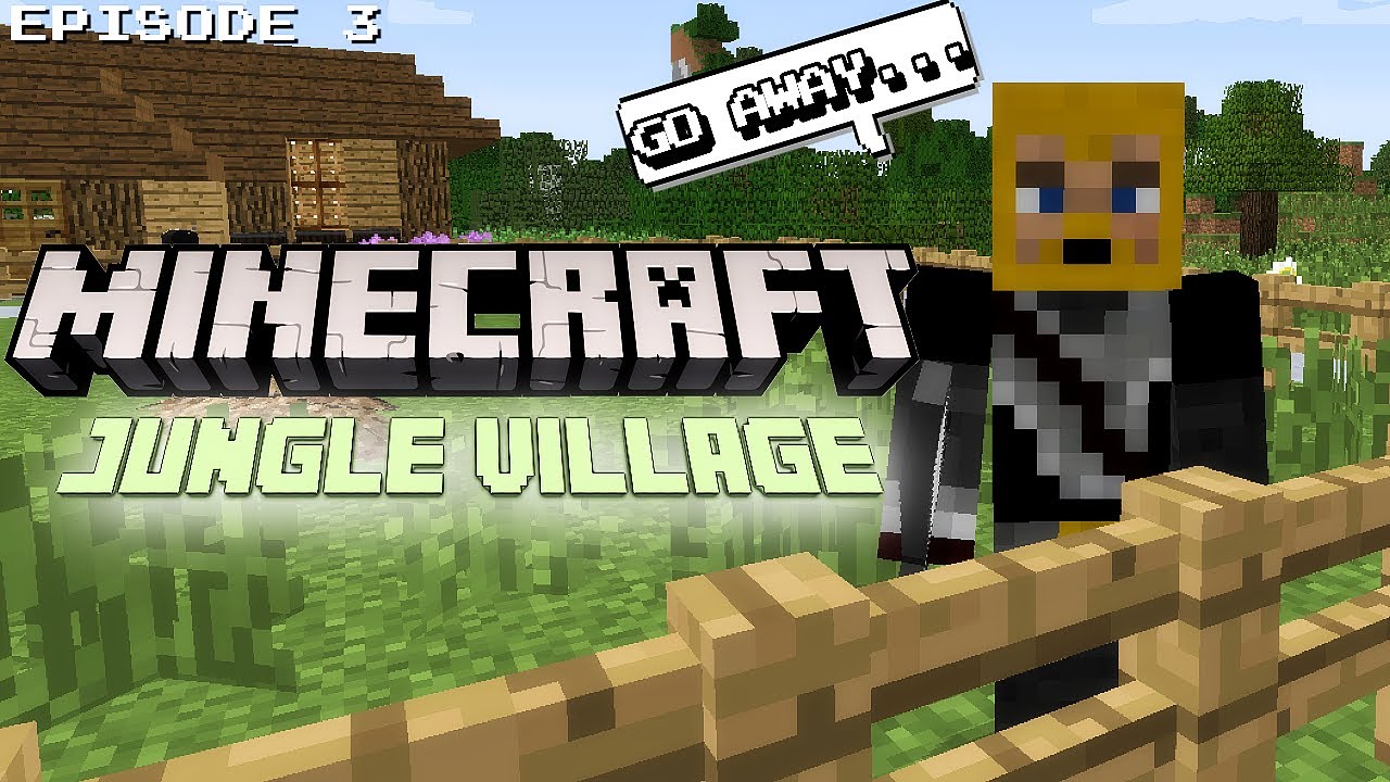 Jungle Village Minecraft Roleplay #3 🌿🏠 The Villagers Hate Me! - YouTube