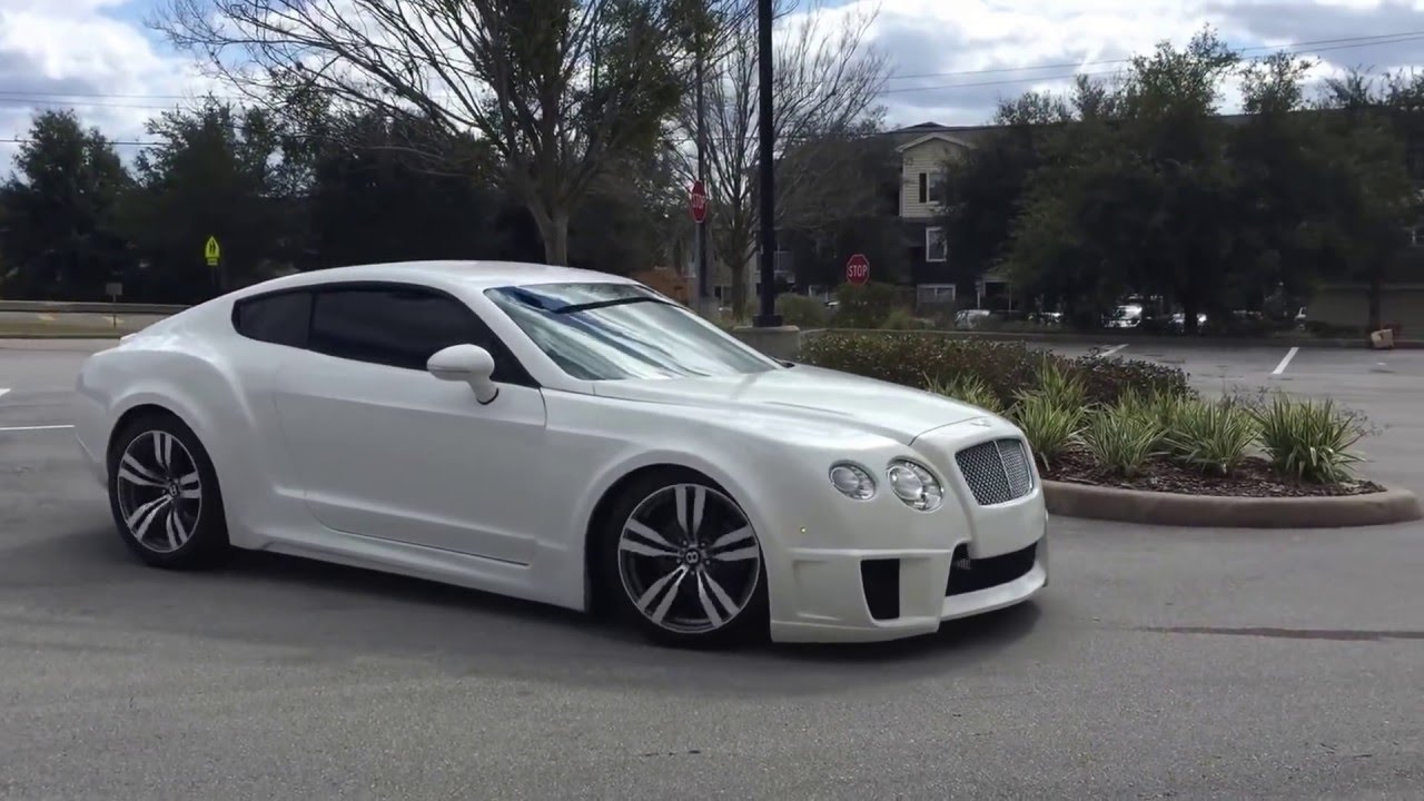 Widebody Bentley GT Mustang replica exotic - YouTube