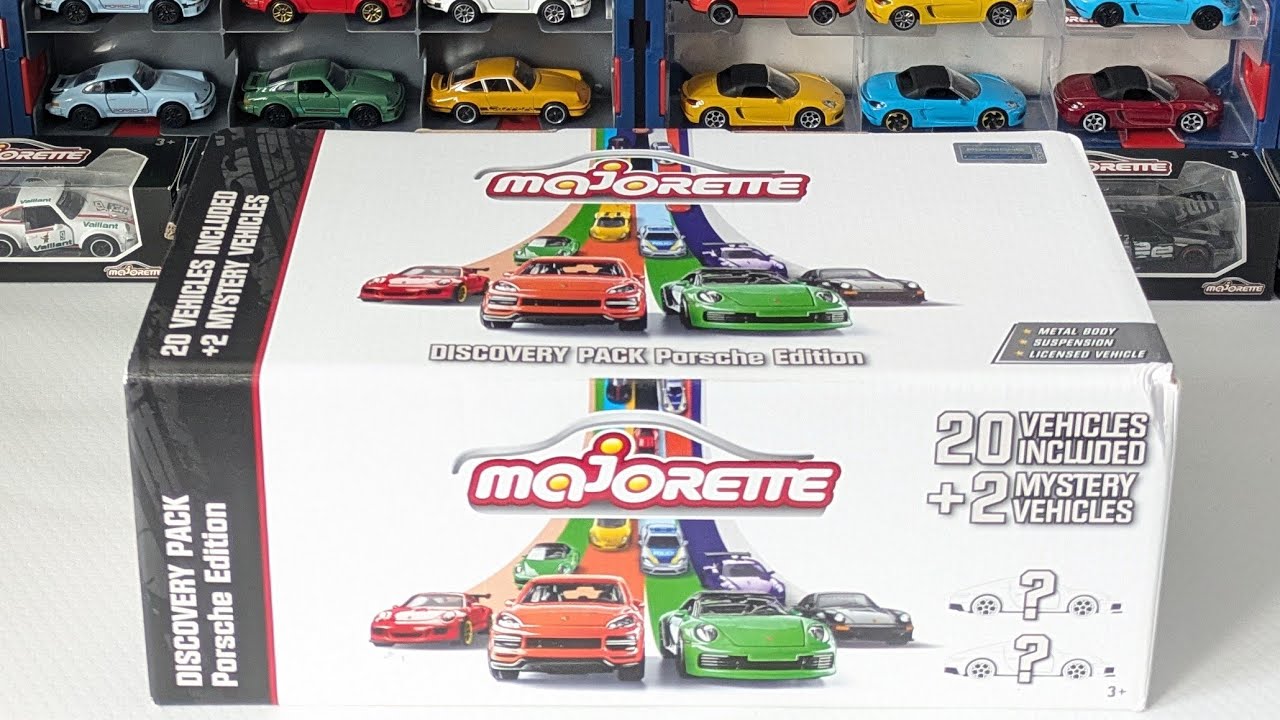 Majorette Discovery Pack Porsche Edition With Mystery Vehicles - YouTube