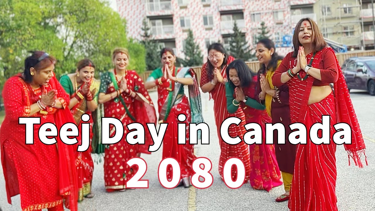 Teej Day Fasting, Temple visit, and Teej Song & Dance 2080 - YouTube