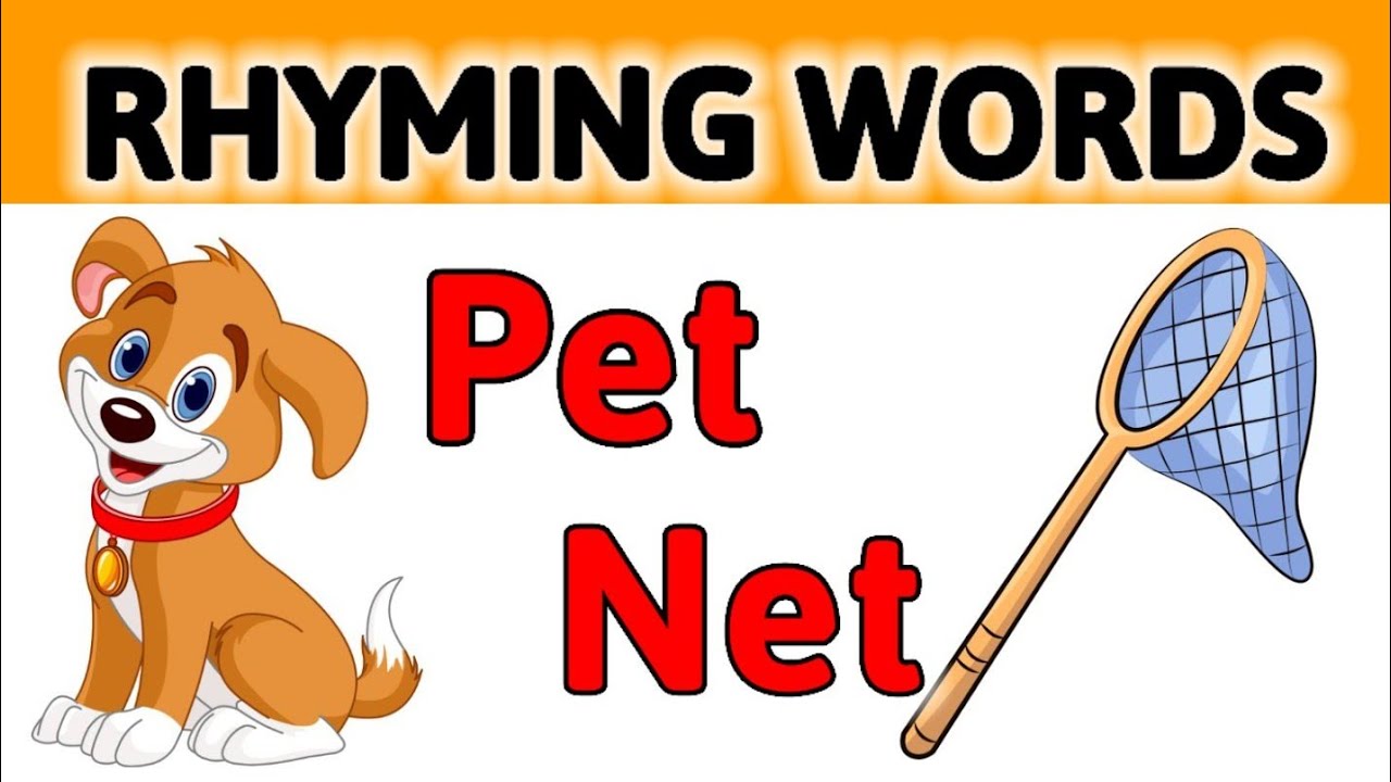 Rhyming words | Rhyming words for kids | Learning Videos For kids ...