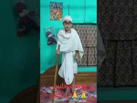 How to act as Gandhi ji #mono acting # mono act by shreyas kaisa laga ...