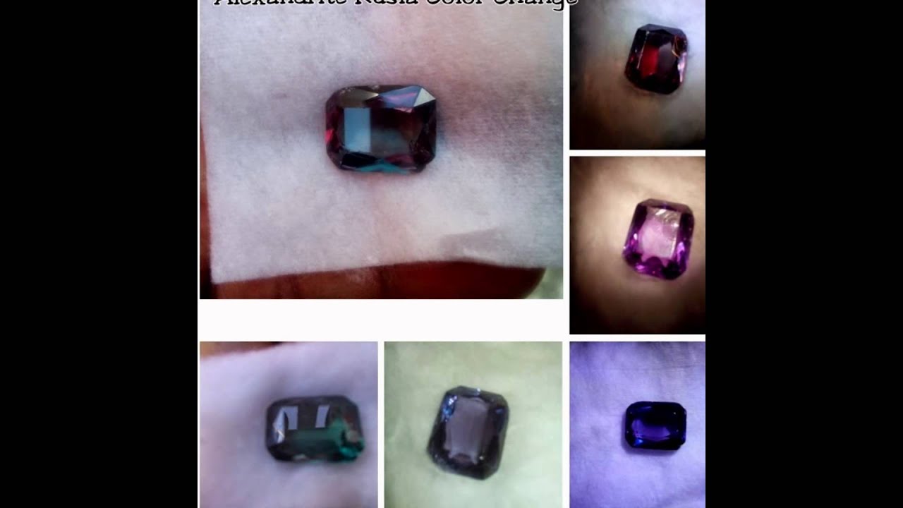 GEMSTONE BATU LANGKA ALEXANDRITE COLOR CHANGE NATURAL FROM RUSSIA - YouTube