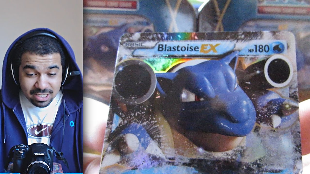 Pokémon Trading Card Game Kanto Power Tin [Blastoise EX] Opening w ...