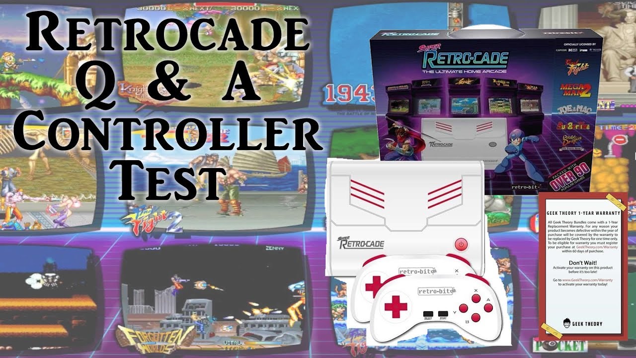 Retrobit Retrocade Q & A and Controller Compatibility Test - YouTube