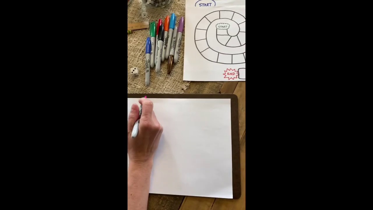 Make your own board game for word wall words! - YouTube