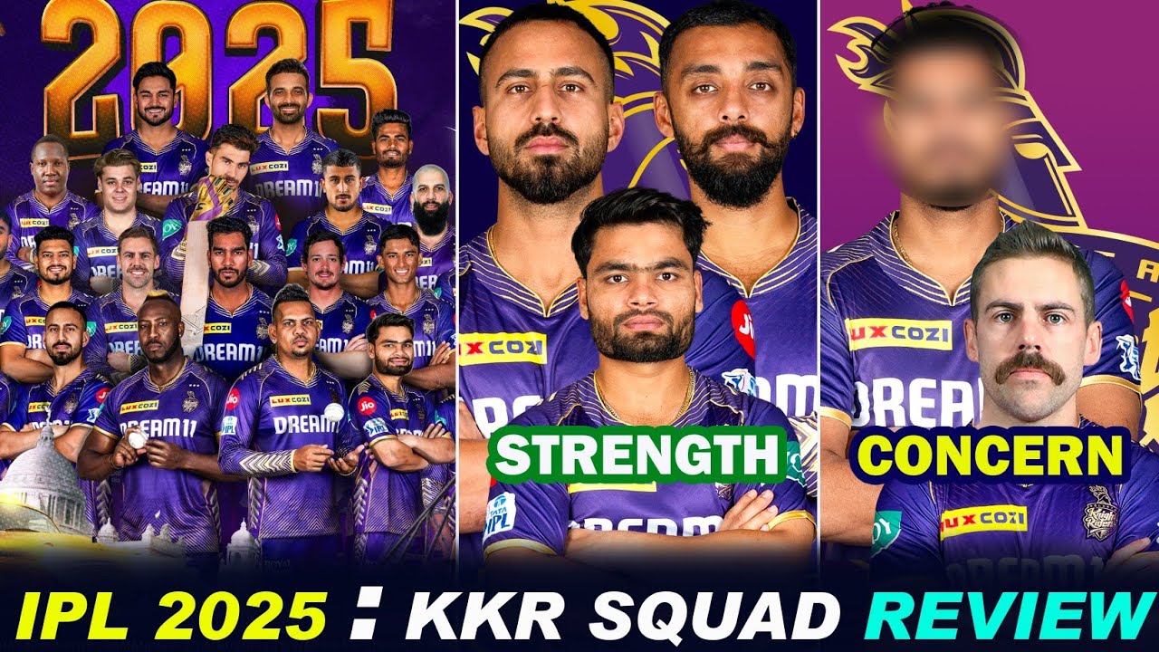KKR Squad Analysis for IPL 2025 | Strengths & Key Concerns Revealed ...