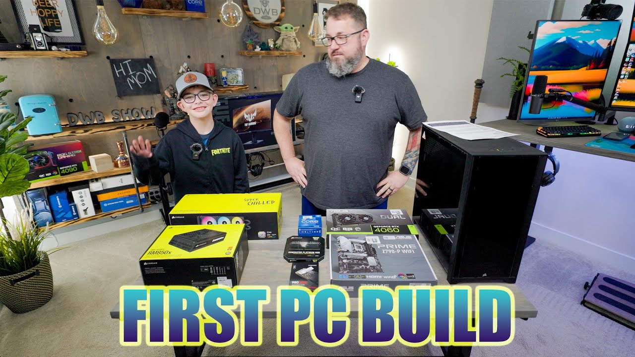 Helping My Nephew Build His First PC - How to Build a PC - YouTube