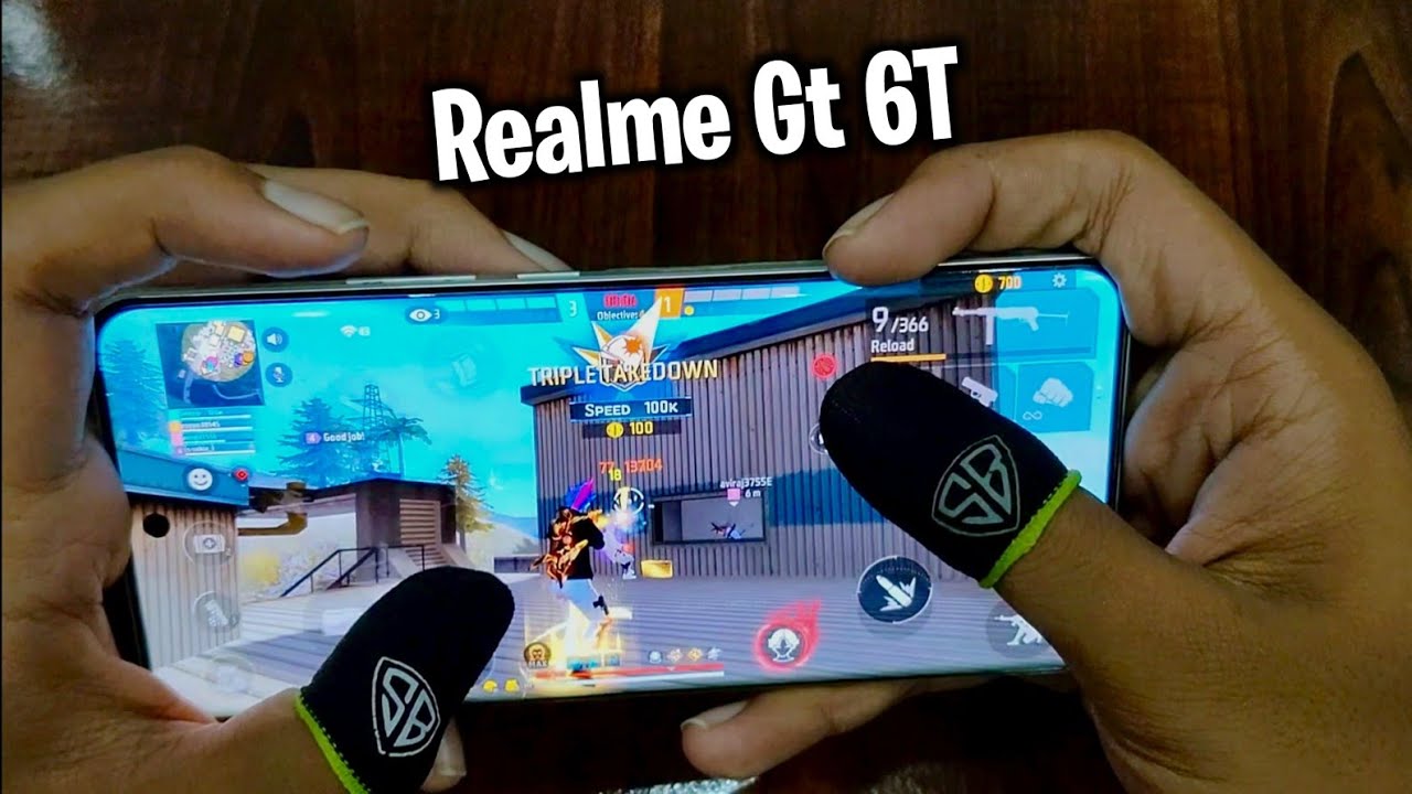 Realme Gt 6T Free fire Handcam 🔥| Realme Gt 6T Free fire Test - YouTube