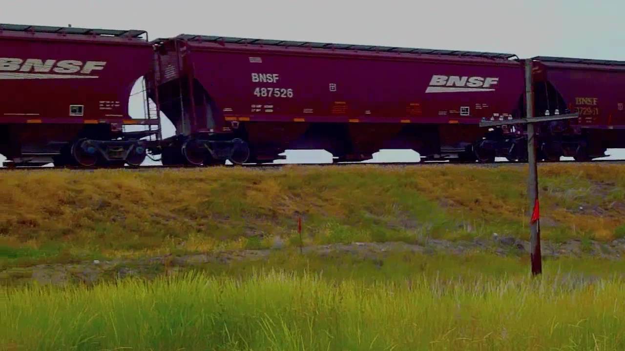 Train on Yellowstone River - YouTube