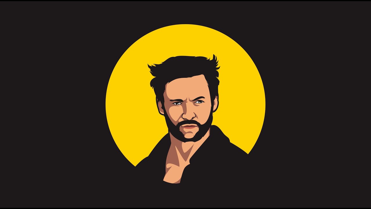 drawing simple cartoon using corel draw x7 | wolverine - hugh jackman ...